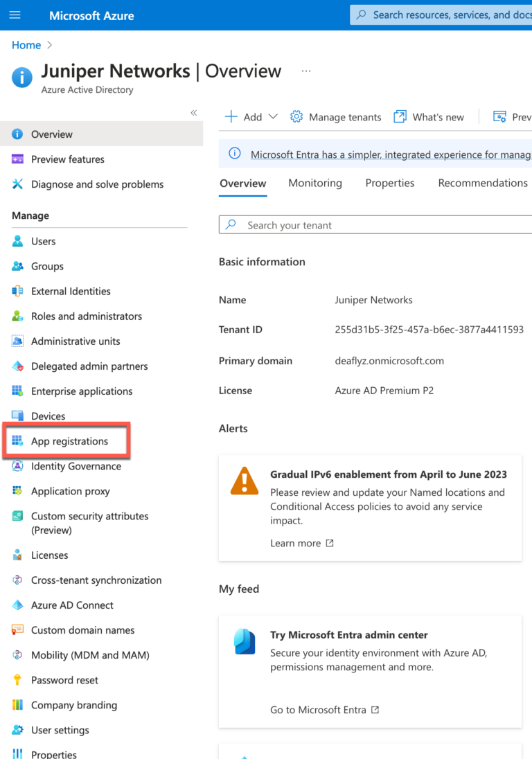 Microsoft Azure AD/Entra ID Integration - Mist