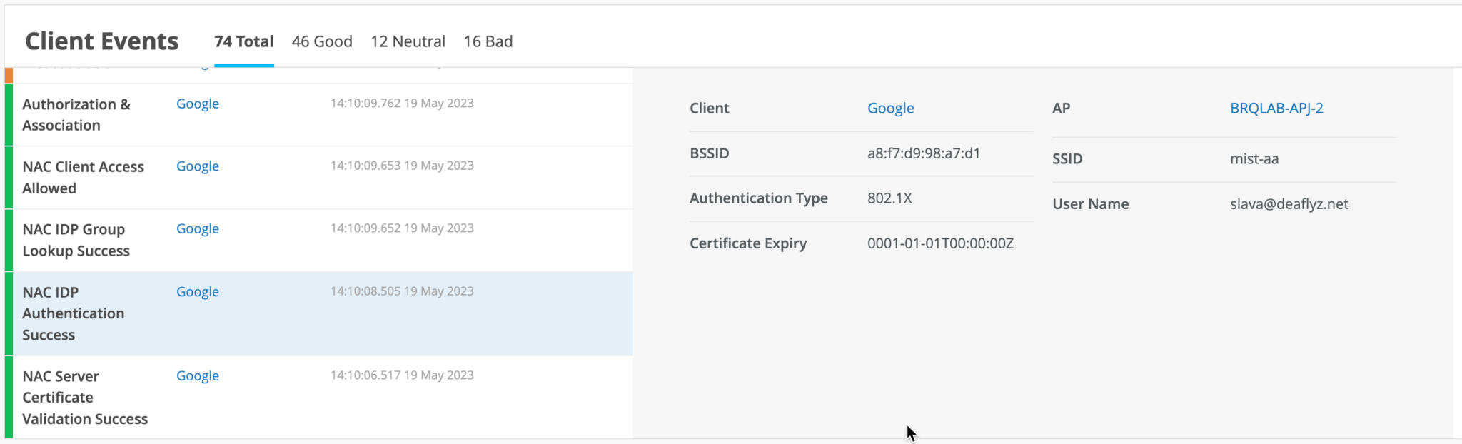 Google Workspace Integration - Mist