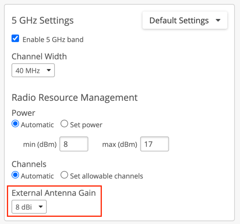 Antenna Gains for each AP Model - Mist