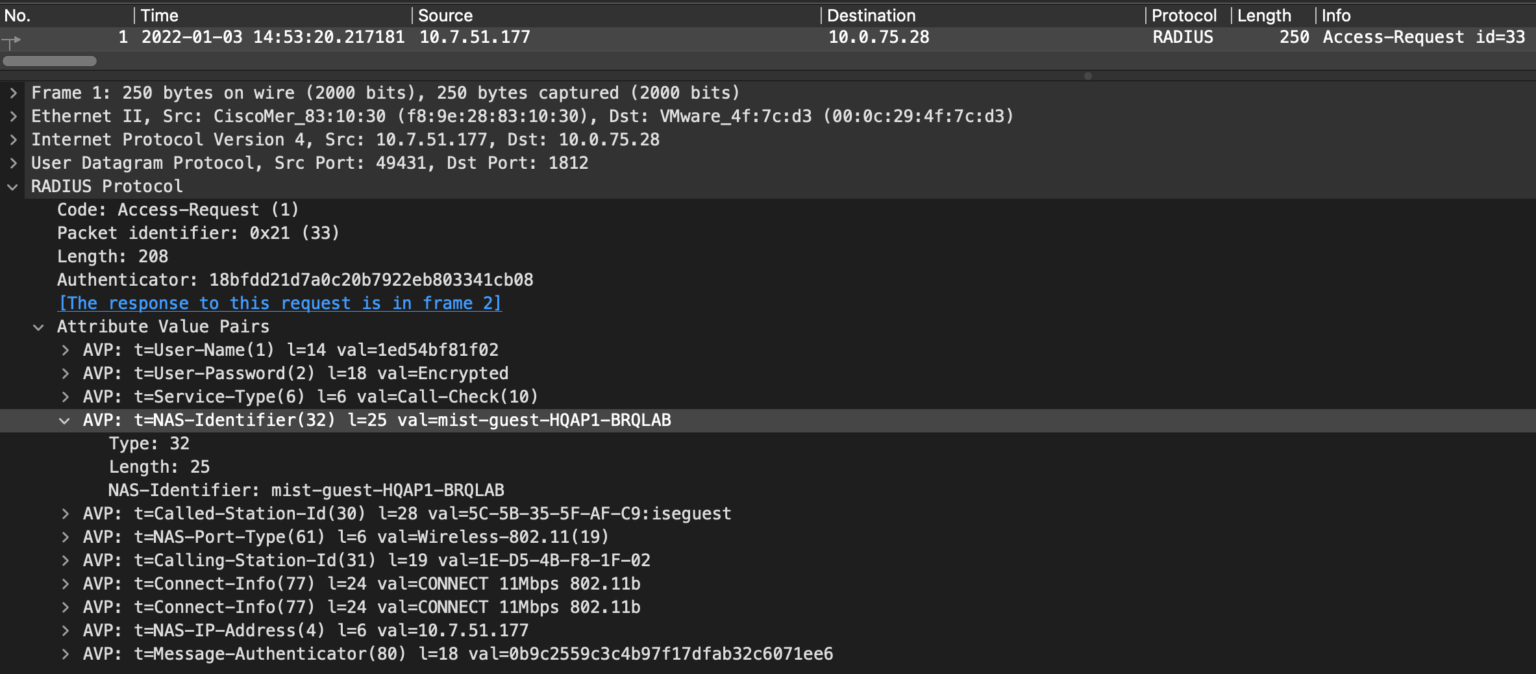 Mist RADIUS Attributes - Mist