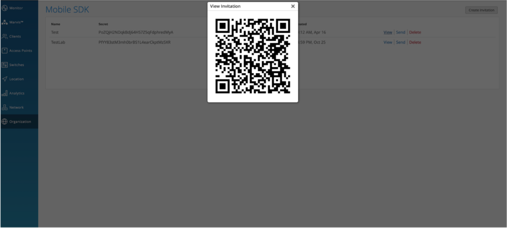 QR code - Mist