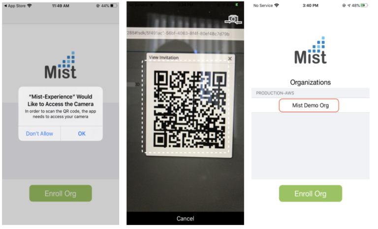 Mist Experience Mobile App - Mist