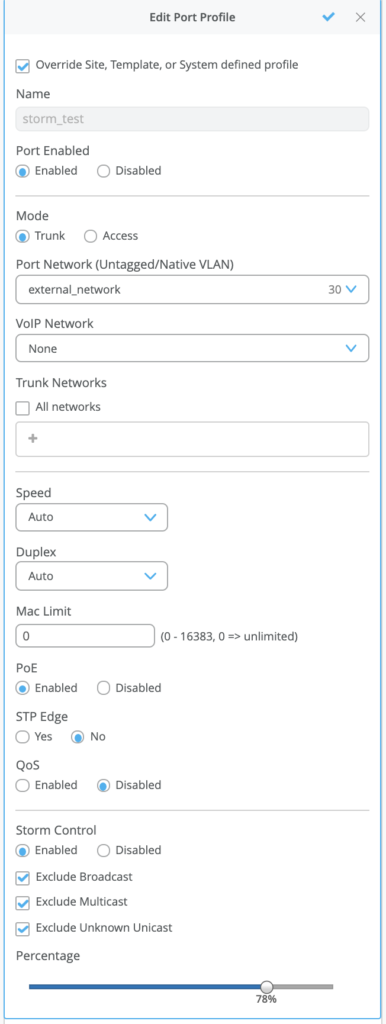 Storm Control - Mist