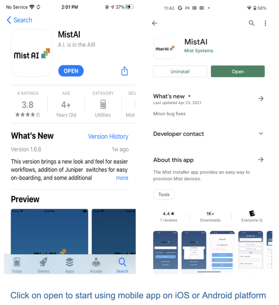 Mist AI Mobile App - Mist