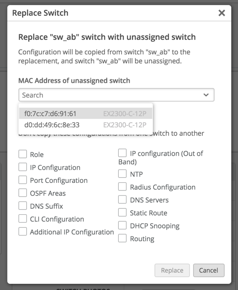 Replace Switch - Mist