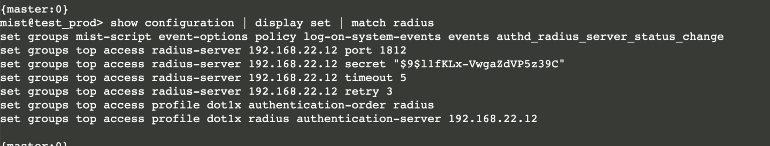 Set up dot1x Authentication for Switch Management Access - Mist