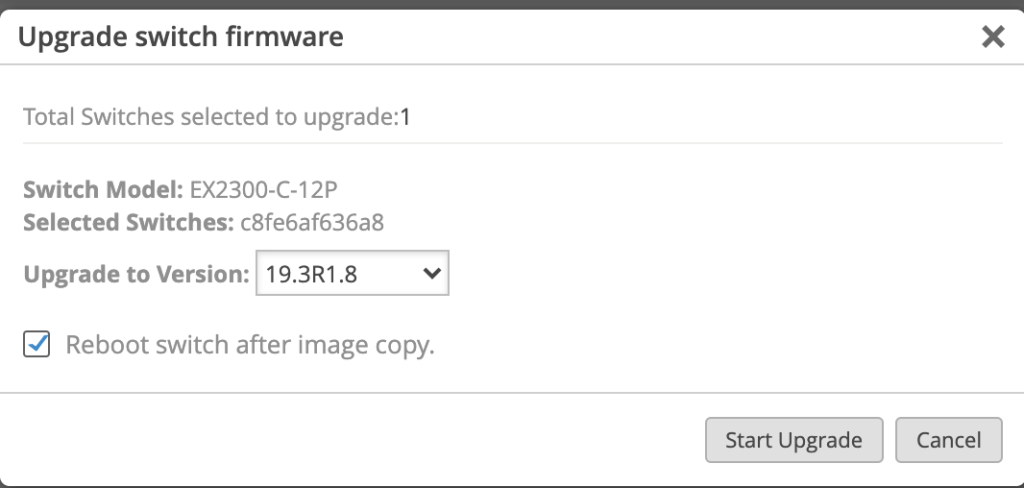 Switch Upgrade - Mist