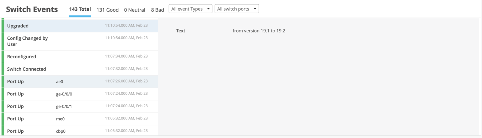 Switch Upgrade - Mist