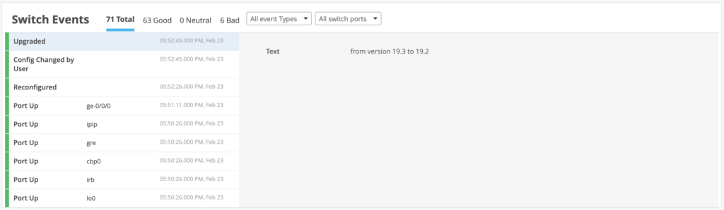 Switch Upgrade - Mist