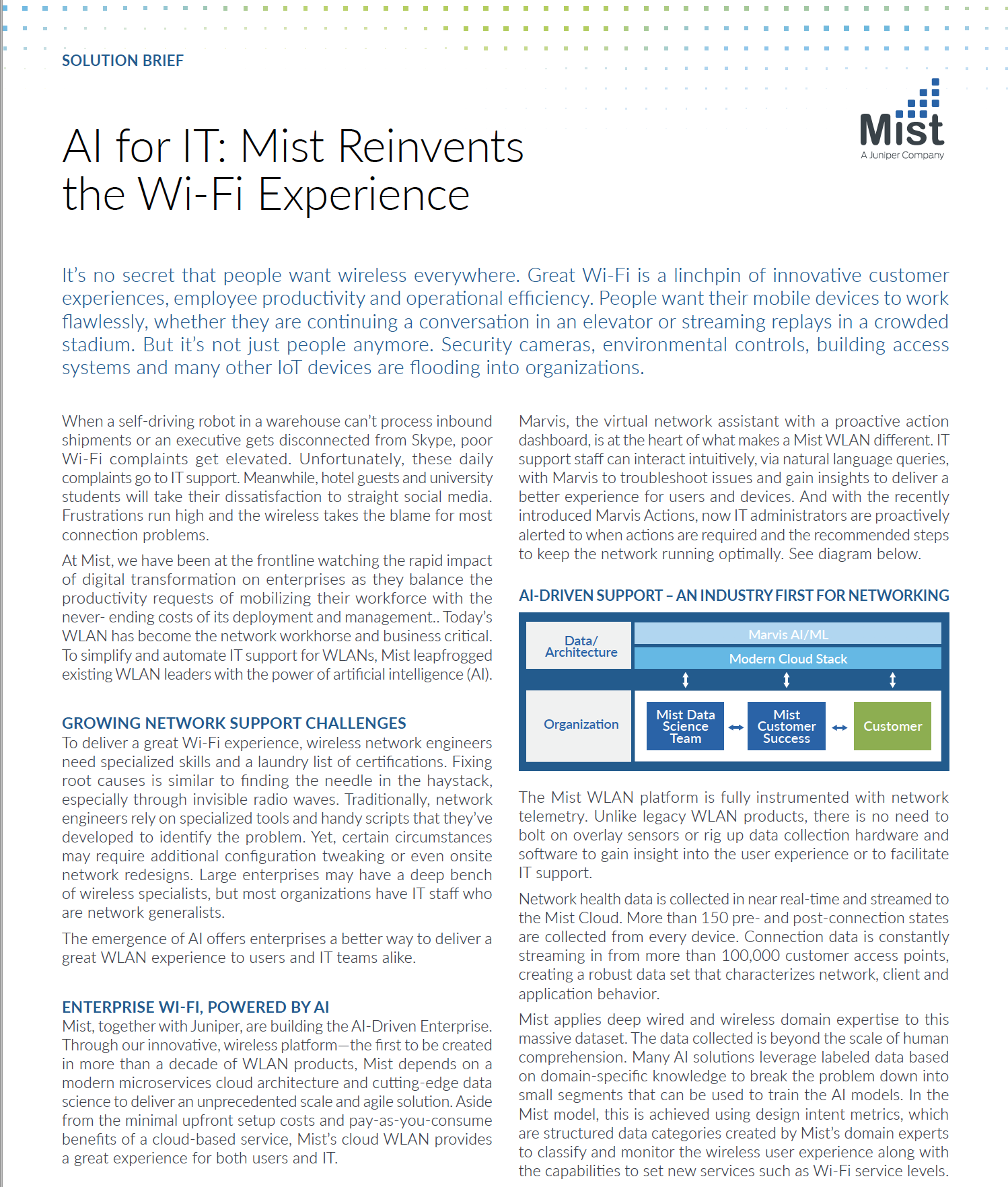 AI for IT: Mist Reinvents the Wi-Fi Experience - Mist