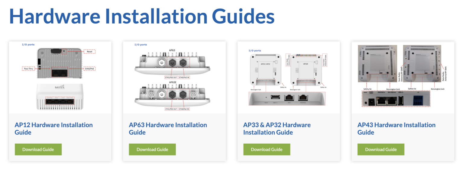 AP Hardware Installation Guides - Mist
