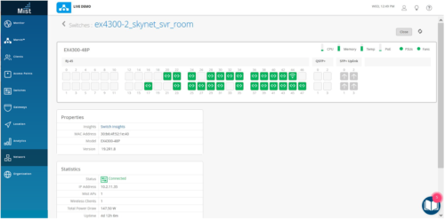 Adding an EX Series Switch to the Juniper Mist Cloud - Mist