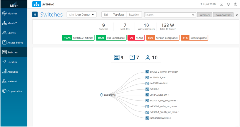 Adding an EX Series Switch to the Juniper Mist Cloud - Mist