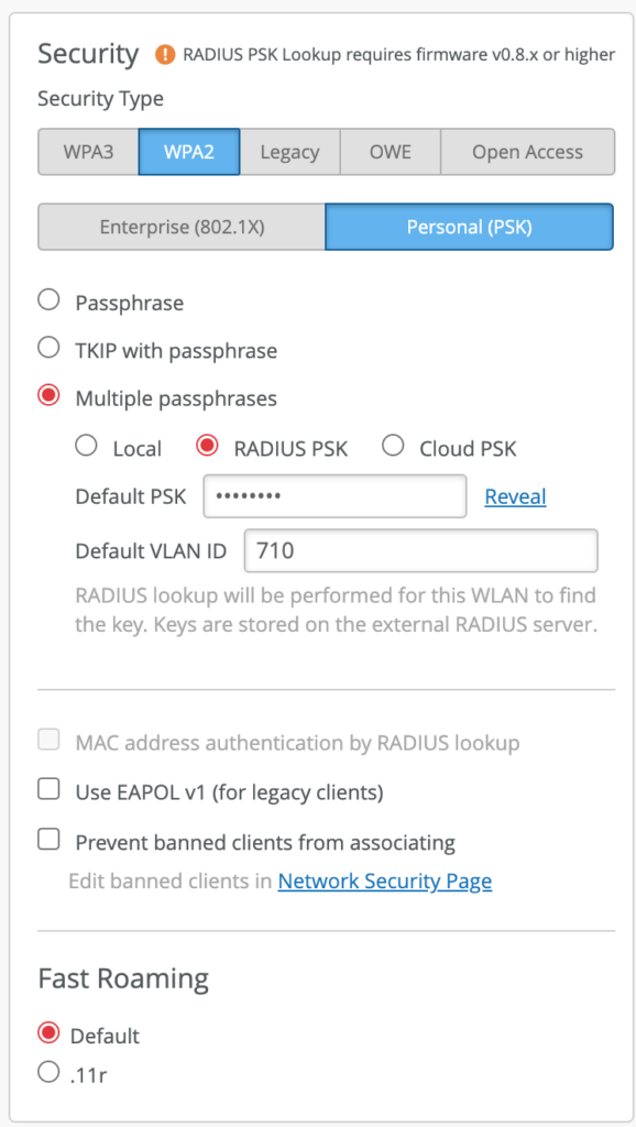 Multi PSK - Mist IoT Assurance - Mist