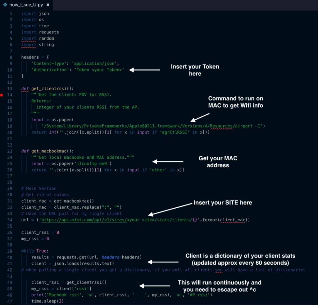 Fun Comparing RSSI example (Mac) - Mist