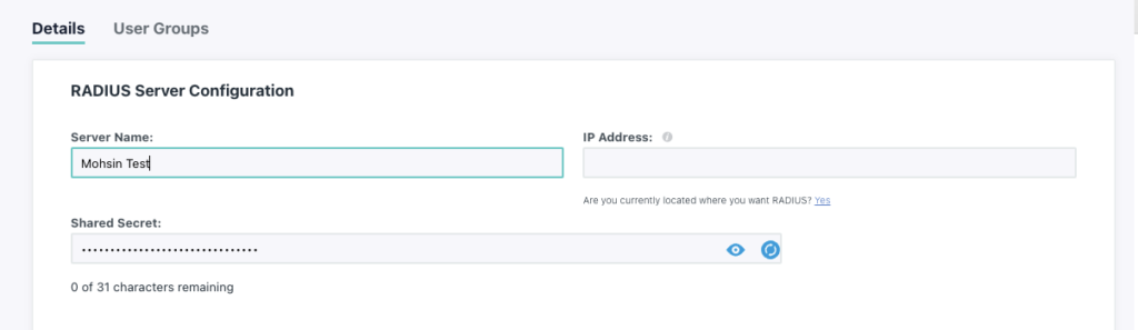 Jumpcloud for Radius - Mist