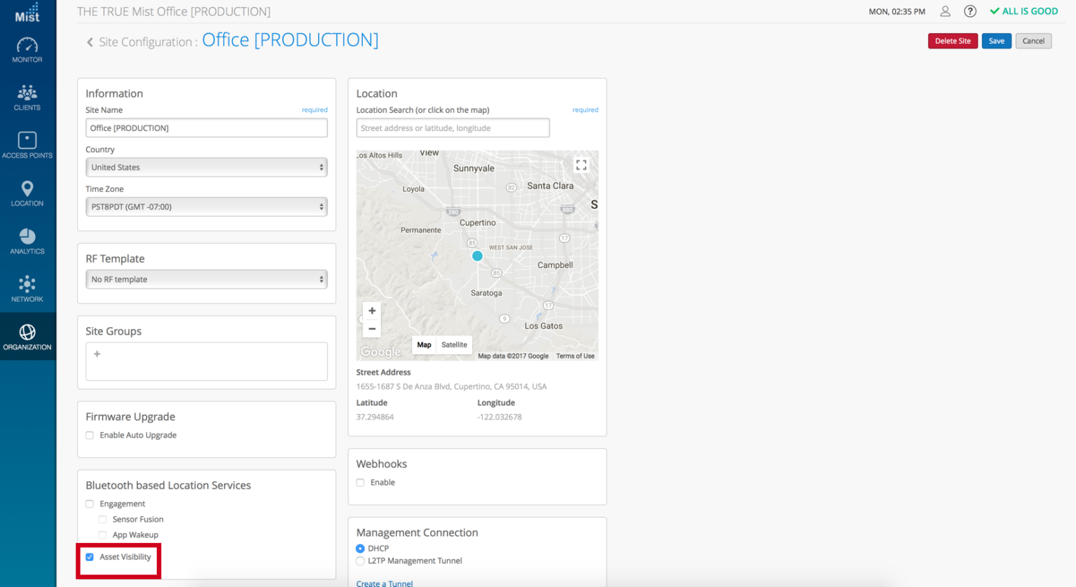 Location Deployment Guide - Mist