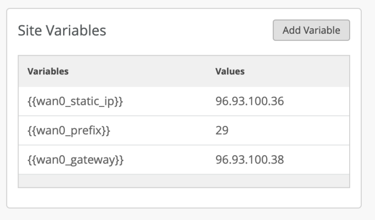 SSR Onboarding with Static IP Addresses - Mist