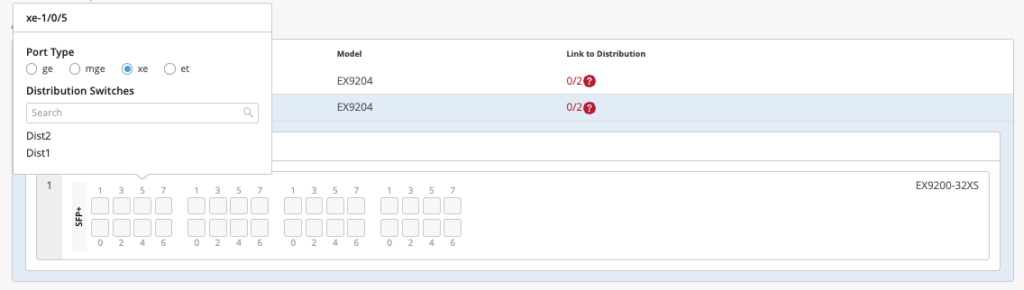 Campus Fabric IP Clos Workflow - Mist