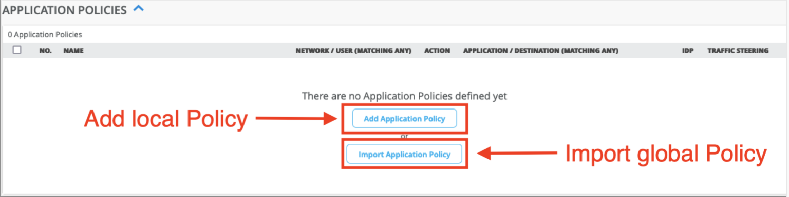 Application Policies - Mist