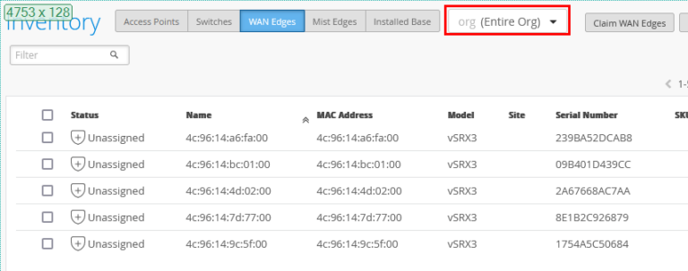 High Availability SRX Example - Mist