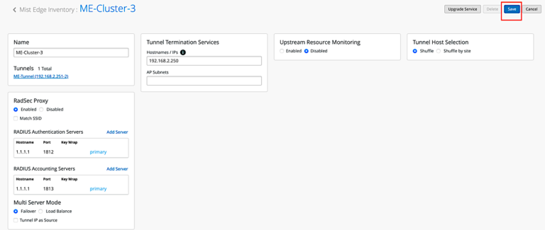 Mist Edge Radius Proxy Configuration Guide - Mist