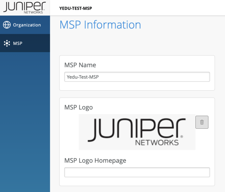 MSP Dashboard Features - Mist