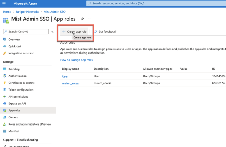 Azure Admin SSO Integration - Mist