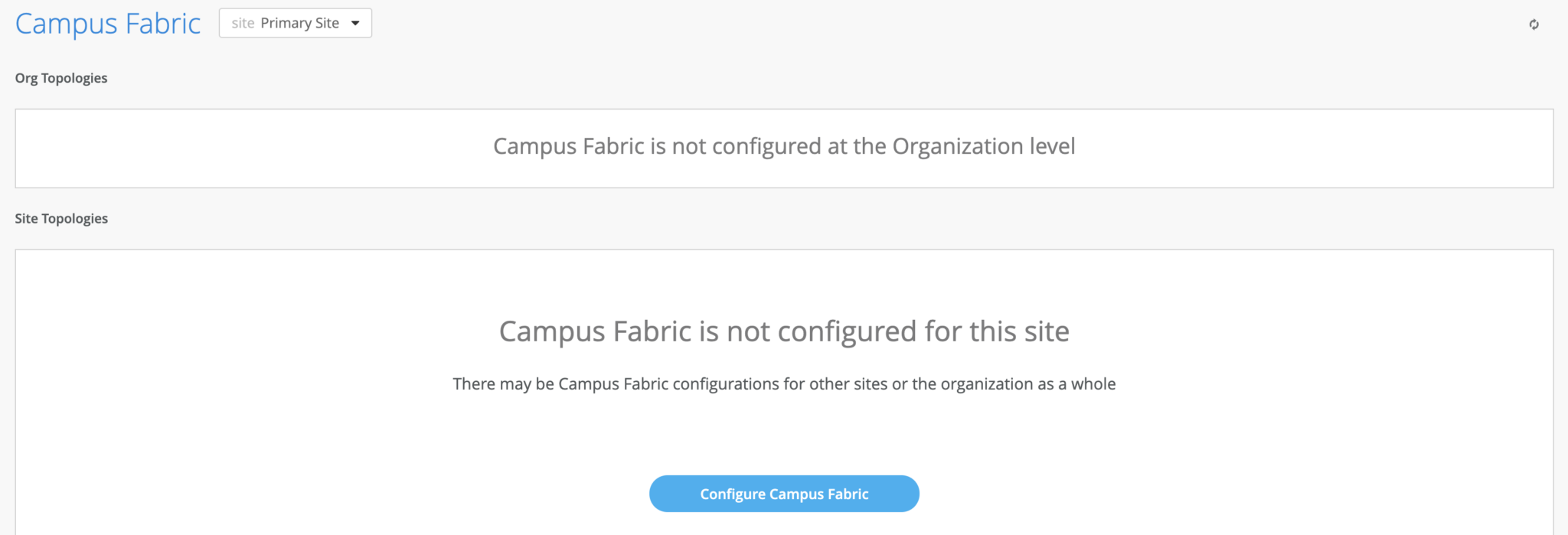 Campus Fabric IP Clos Workflow - Mist
