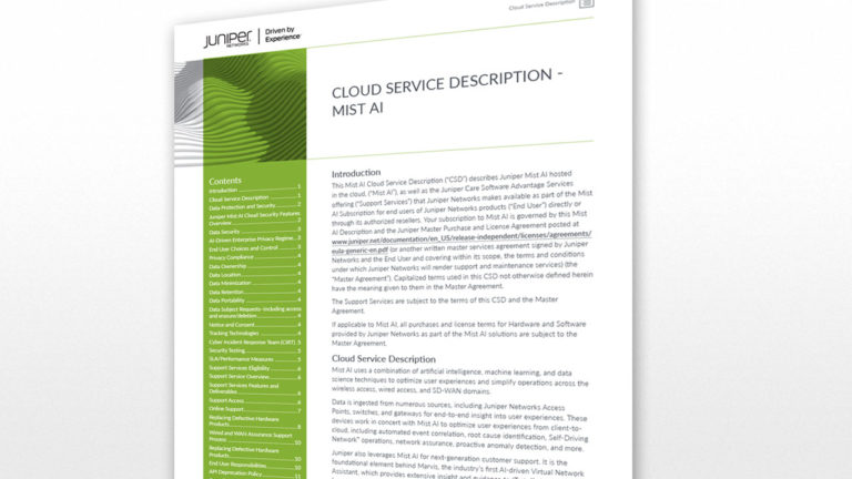 Mist Technical Brief Security Overview - Mist