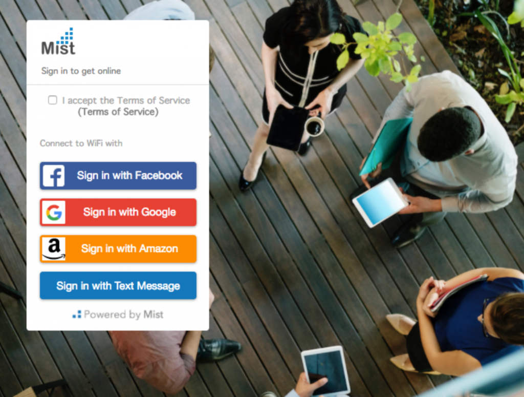Guest Portal: Social Login - Mist