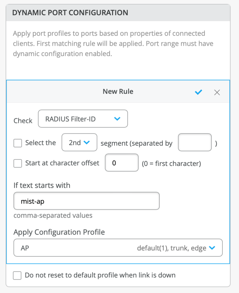 AP 802.1X Supplicant - Mist