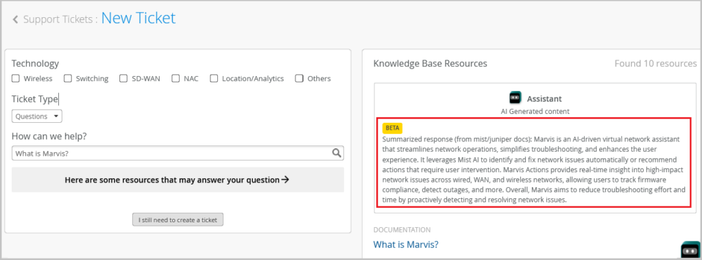 support-ticket-summary - Mist